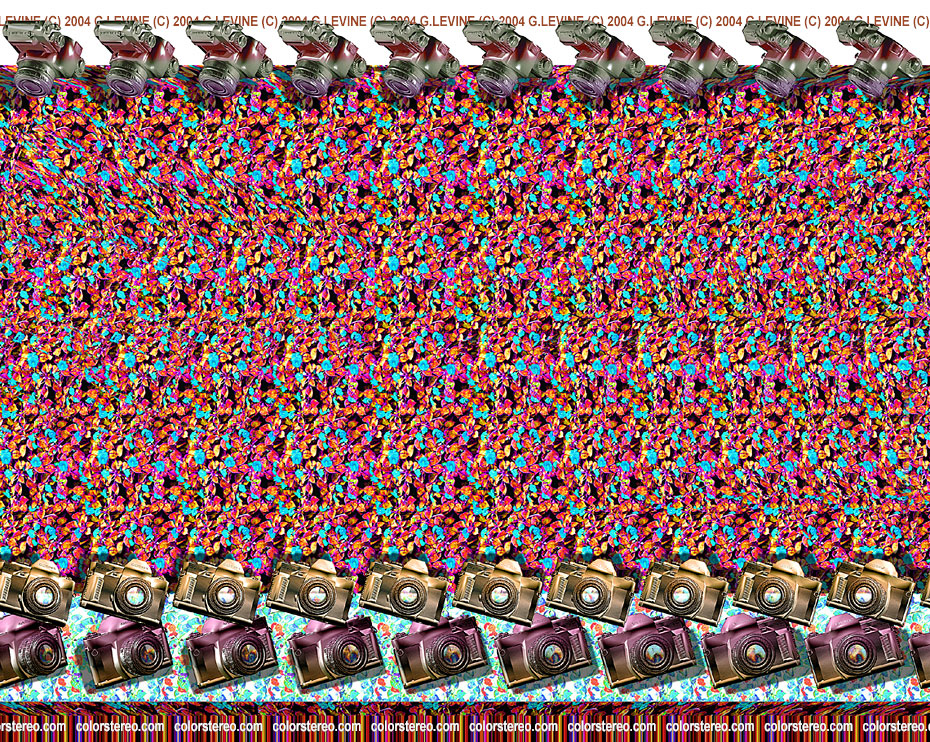 Cameras Stereogram by Gene Levine | An Optical Illusion