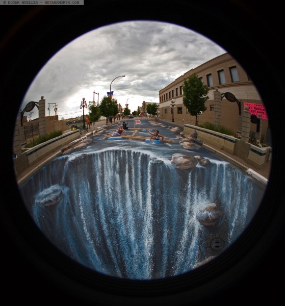 The Waterfall by Edgar Mueller | An Optical Illusion