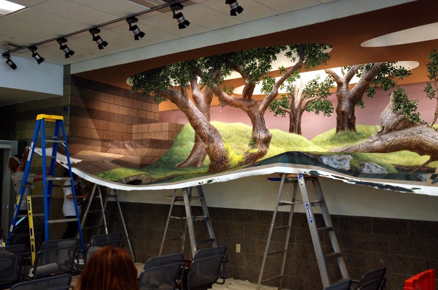 Extended Family Mural by John Pugh | An Optical Illusion
