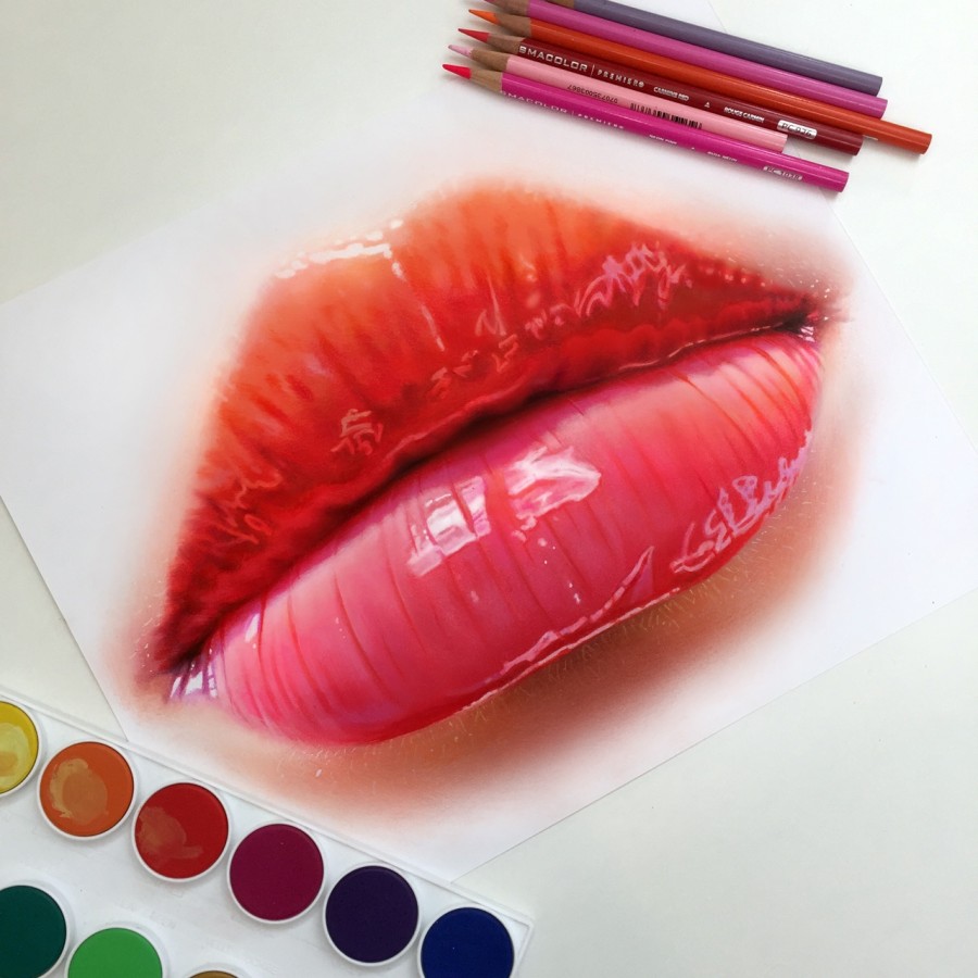 Lip Study by Morgan Davidson | An Optical Illusion
