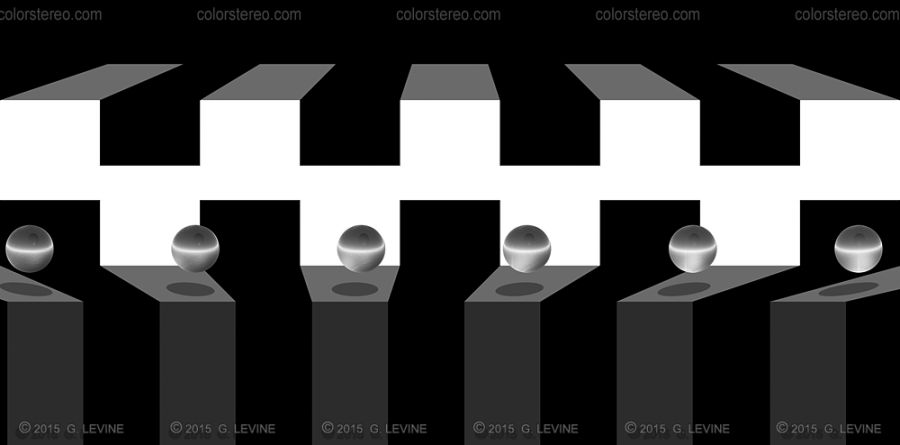 Cubic Depths by Gene Levine | An Optical Illusion