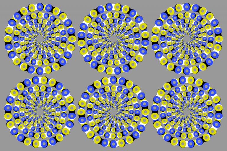 Rotating Chains by Akiyoshi Kitaoka | An Optical Illusion